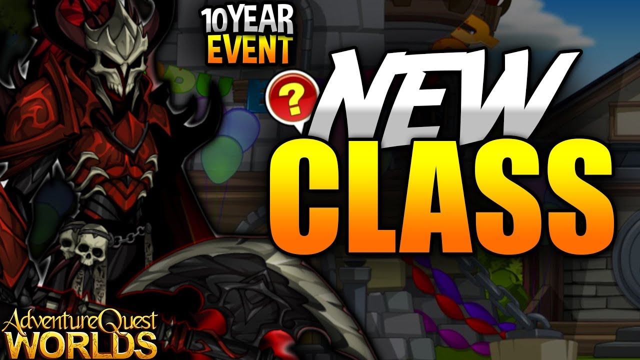 NEW CLASS! AQW 10th Birthday Update. (ShadowScythe General Class) - YouTube
