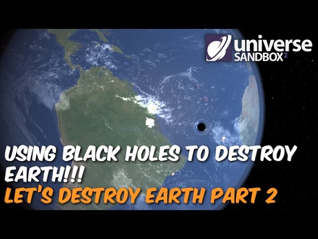 Earth Being Destroyed By A Black Hole