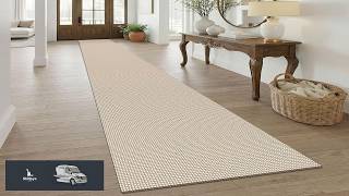 KOZYFLY Braided 2.5'x20' Runners Rugs for Hallway Extra Long Washable Runner Rug