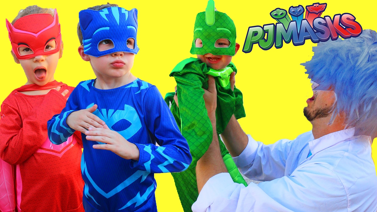 PJ Masks IRL Superhero Fight With ROMEO!!! Baby Gekko Kidnapped Saved ...