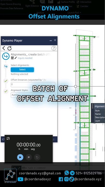Dynamo - Creación de más de 100 offset alignments en 1 minuto - YouTube
