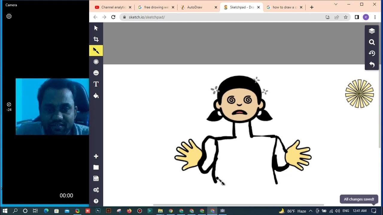how to draw a cartoon by website - YouTube