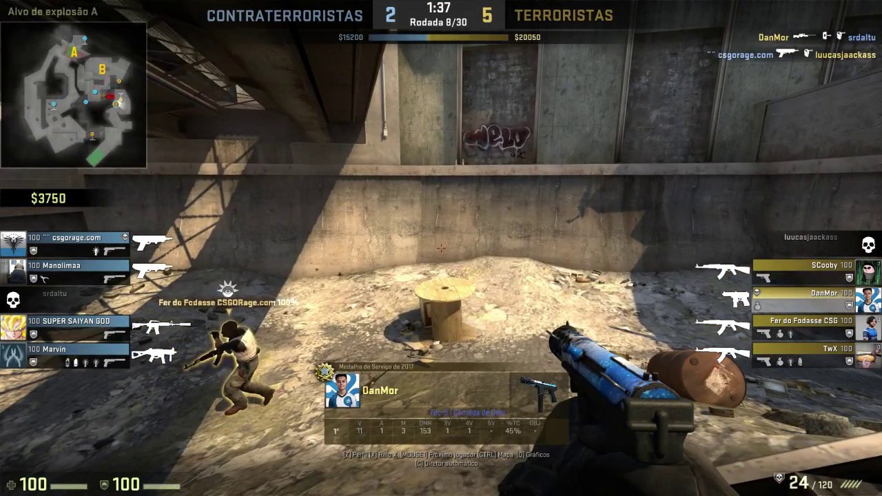 Olofmeister Overpass Wallbang On Competitive - CSGO - YouTube