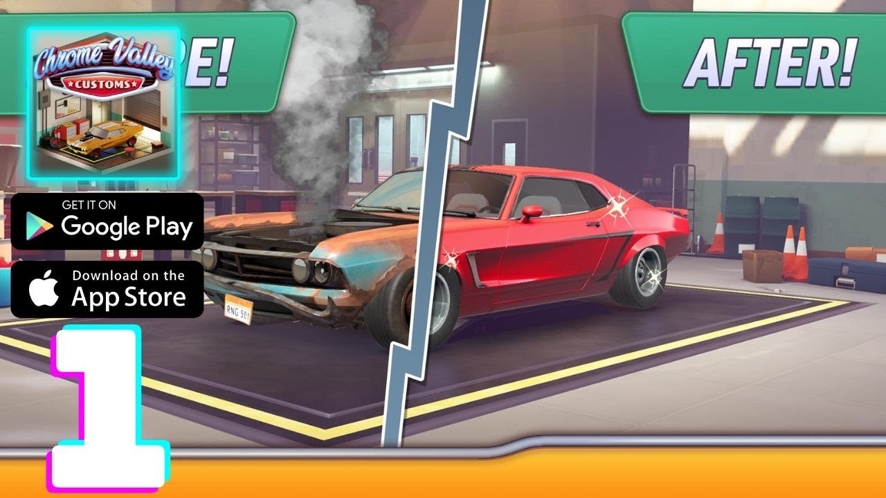 Chrome Valley Customs Gameplay Walkthrough Part 1 (iOS, Android) - YouTube