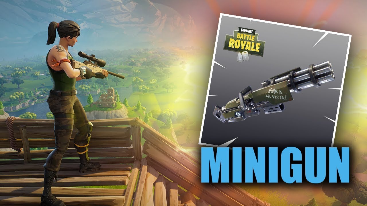 EN BUSCA DE LA MINIGUN - fortnite battle royale - YouTube