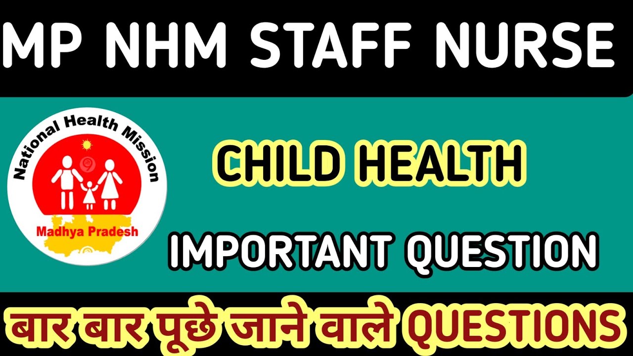 Nhm staff nurse question answer || mp nhm staff nurse question paper ...