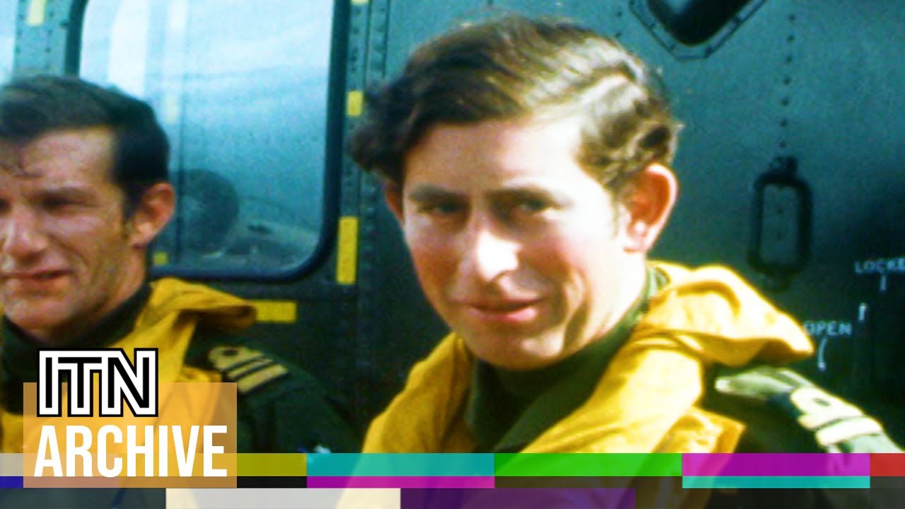 Prince Charles Takes to the Skies as Helicopter Pilot (1974) - YouTube