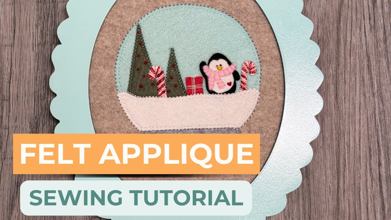 Learn how to easily do felt applique - YouTube