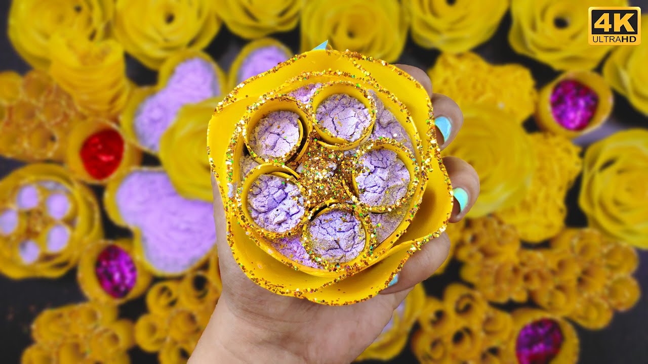 CRUNCH, CRINKLE, BOOM! Soap Crushing Meets Glitter Explosions 💥 - YouTube