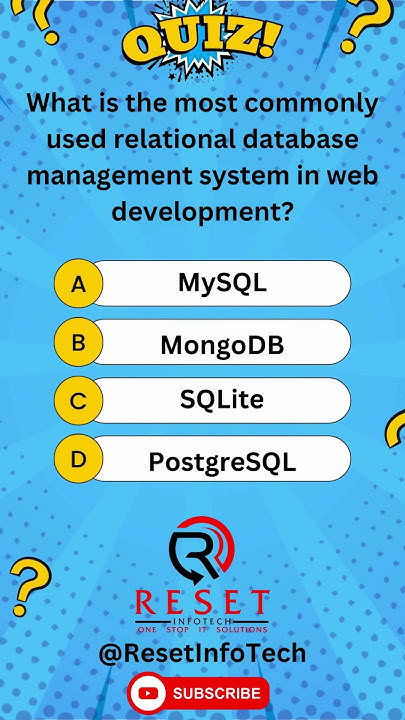 What is the most commonly used relational database management system in ...