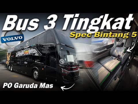 BUS 3 TINGKAT TERBARU PO GARUDA MAS‼️ LEGACY SR 3 DD SUITE COMBI