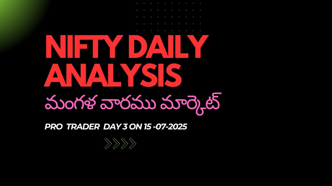 Nifty Daily analysis On 15-07-2025 - YouTube