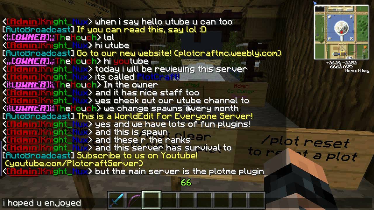 PlotCraft Server - YouTube