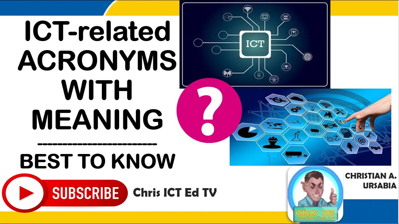 ICT-related ACRONYM TOPICS | FOR TEACHERS AND STUDENTS - YouTube