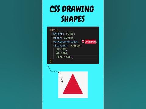 Draw shapes with CSS #shrots - YouTube