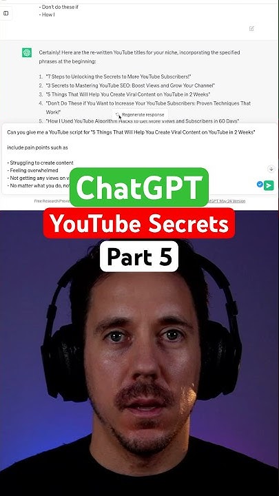 How To Write YouTube Title Descriptions Using ChatGPT (Part 5) - YouTube