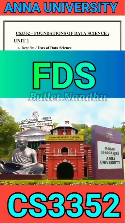 Anna University Foundations of Data Science important questions #shorts #fds #cs3352 # ...