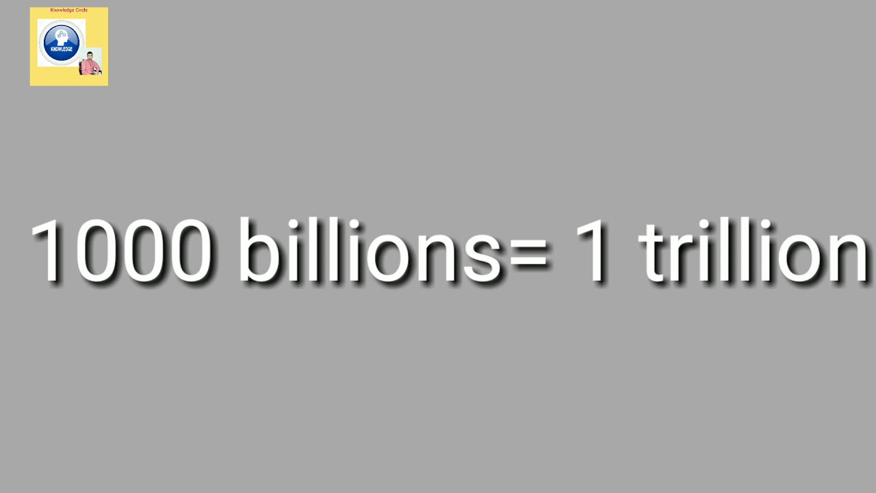 Millions, billions and other large numbers - YouTube