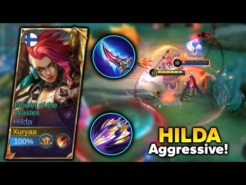 HILDA DOMINATES EXP LANE WITH DAMAGE BUILD! - MLBB HILDA GAMEPLAY(top 1 ...
