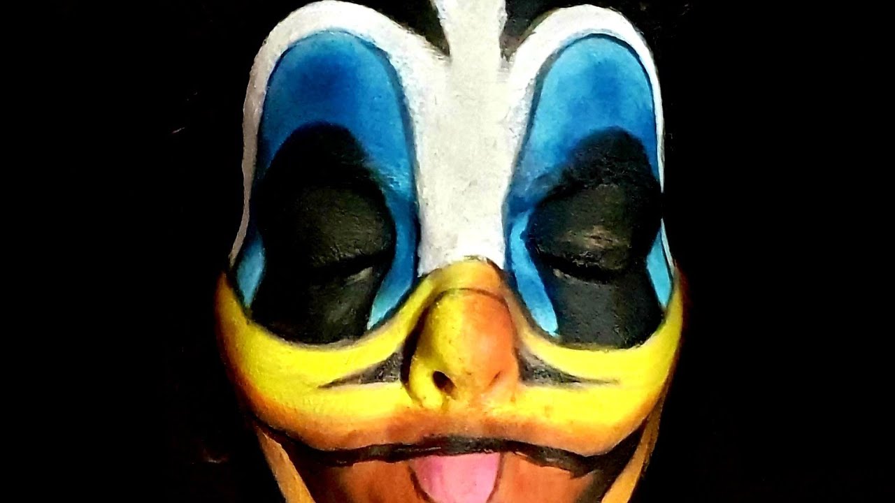 Donald Duck makeup - YouTube