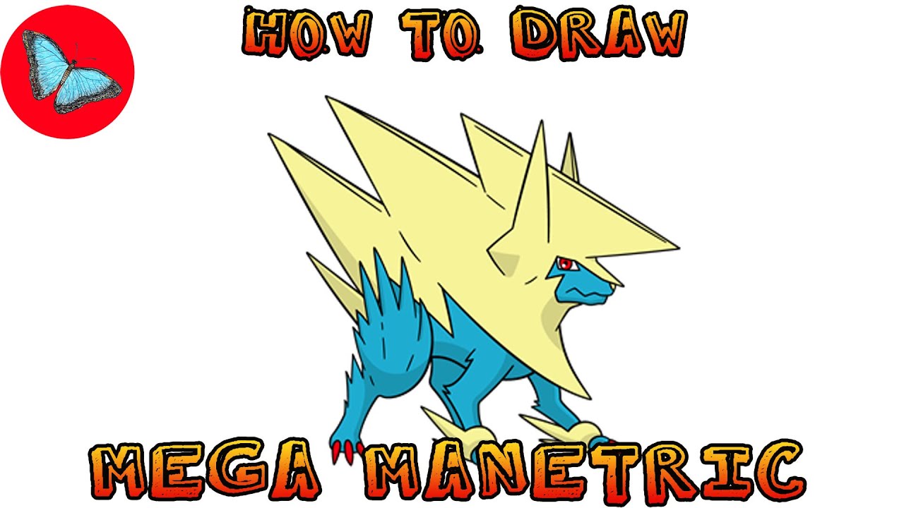 How To Draw Mega Manetric From Pokemon | Drawing Animals - YouTube