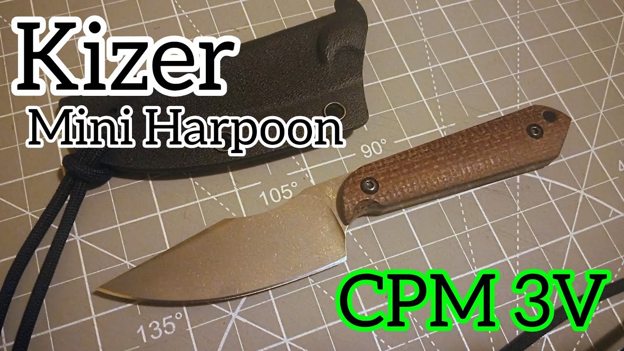Kizer Mini Harpoon CPM 3V Test|Review - YouTube
