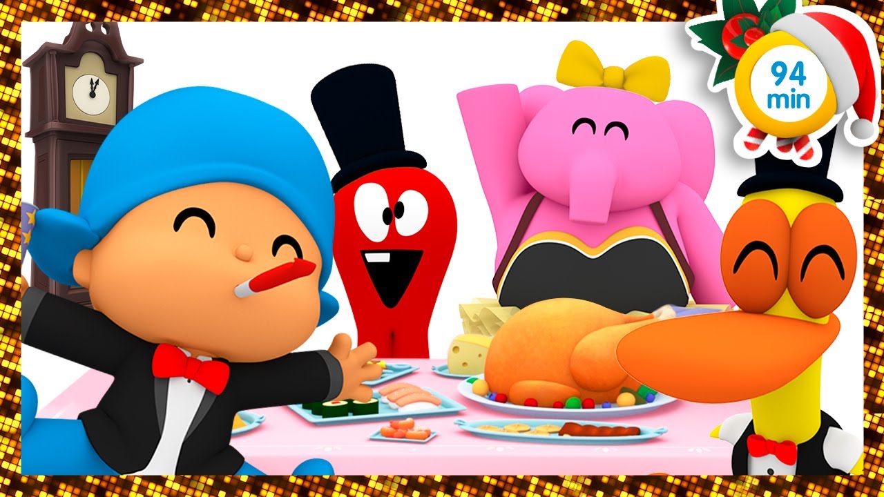 🍾POCOYO ENGLISH - A Succulent New Year's Eve Dinner [94 min] Full ...
