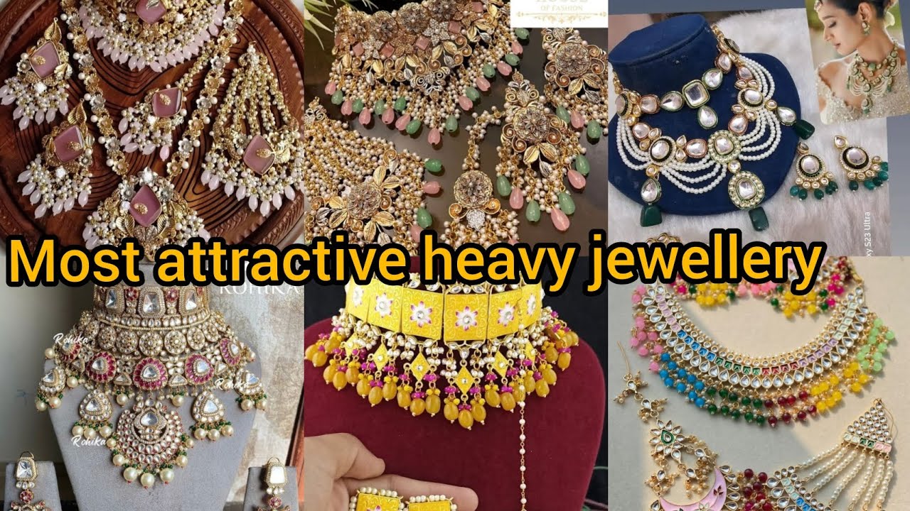 Most heavy jewellery ideas//wedding jewellery//necklace//earrings ...