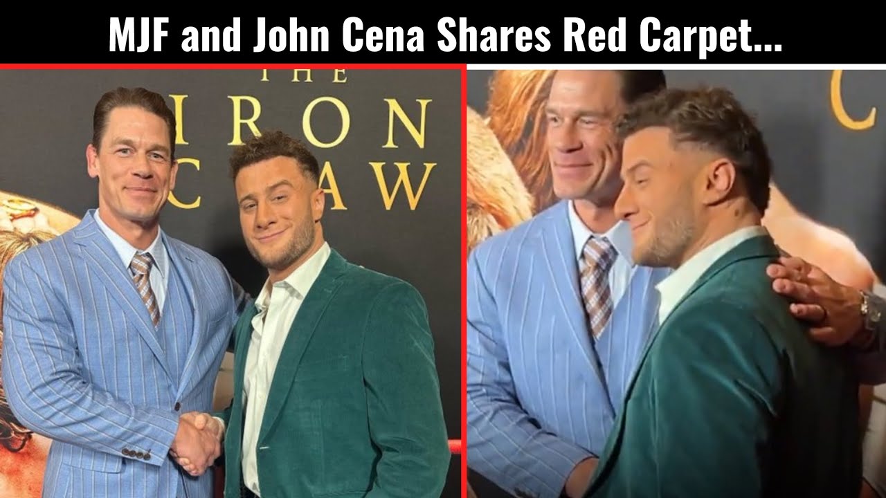 MJF and John Cena Share Red Carpet Moment #mjf #johncena - YouTube
