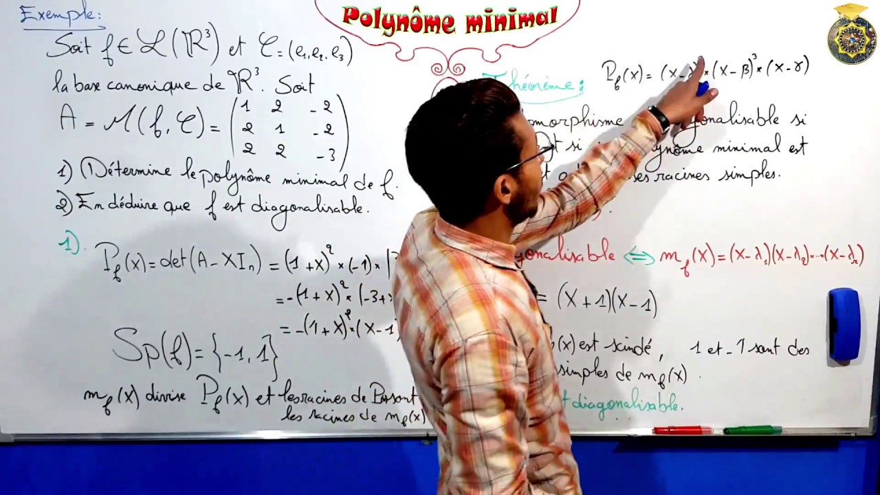 Polynôme minimal partie 7 - YouTube