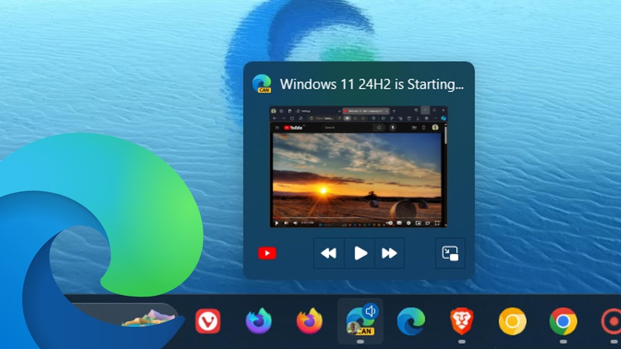 Microsoft Edge is Getting Taskbar Media Controls - YouTube