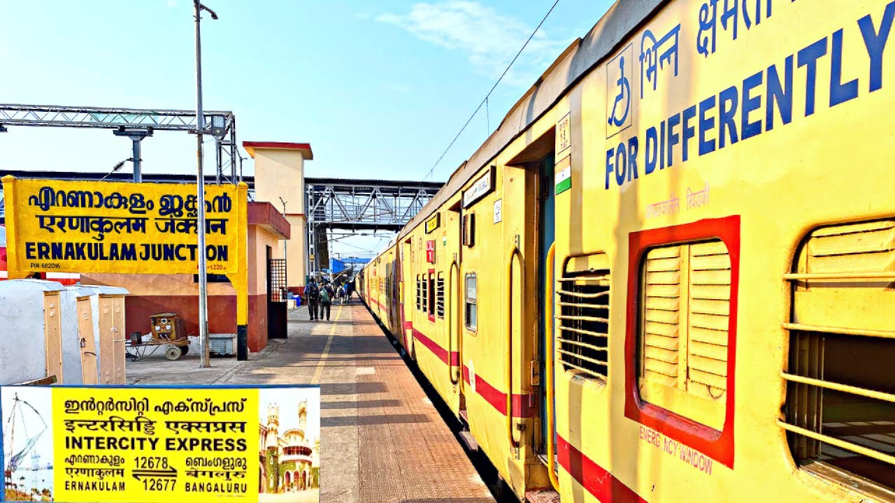 Coimbatore to ERNAKULAM on SBC-ERS Intercity Express | Rail Fan Moments ...