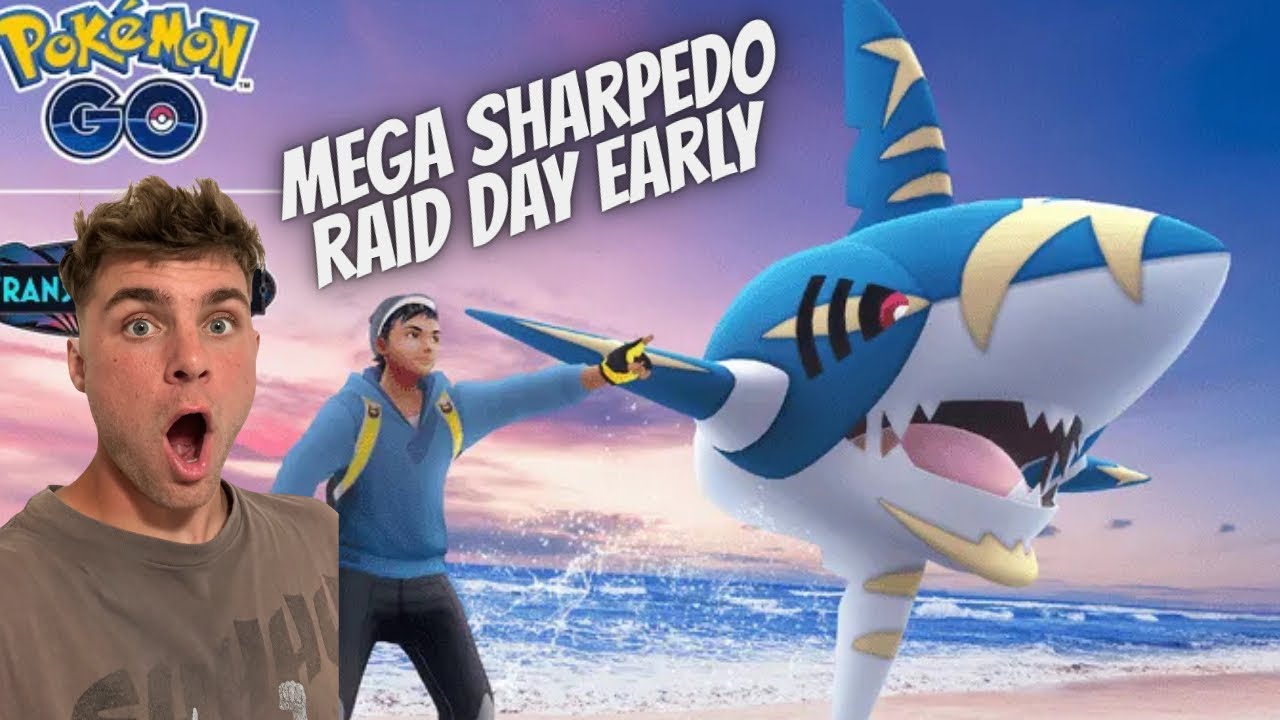 Mega Sharpedo Raid Day EARLY In Pokemon Go LIVE! - YouTube