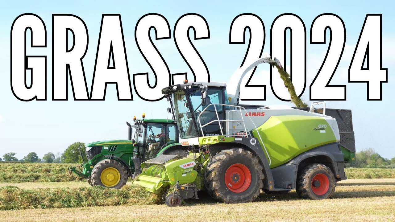 Lifting grass with Claas (Grass 2024) - YouTube