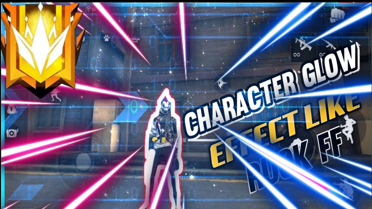 character glow effect like ruok ff ||wolfrah gamerz freefire ...