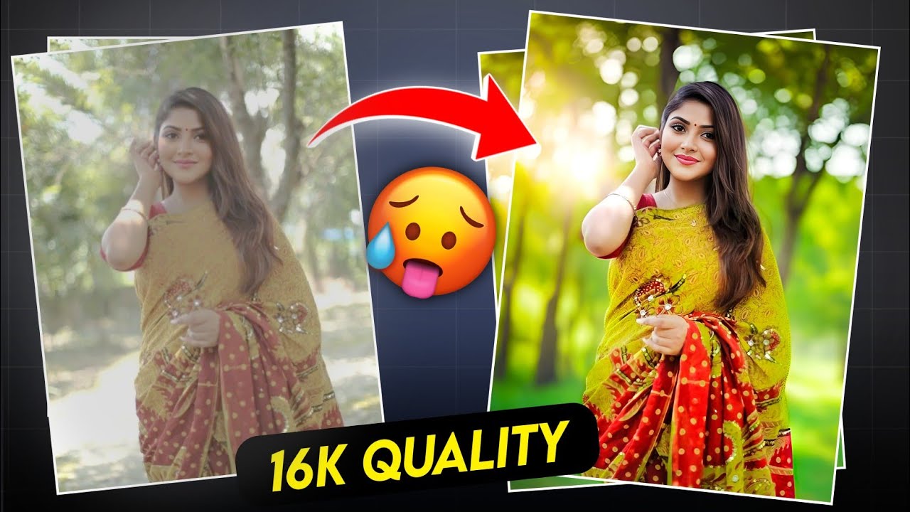 Normal Photo To 16k Quality Photo Editing🤯 | How To increase Photo ...