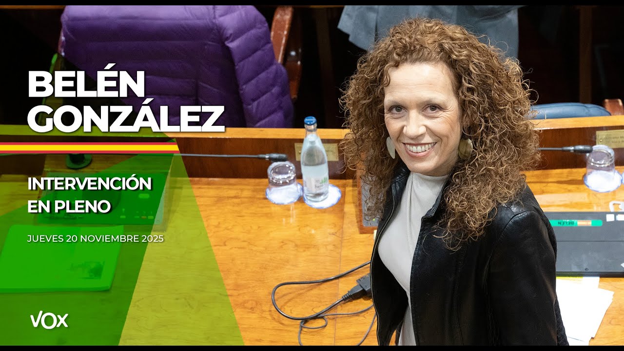 20.11 I BELÉN GONZÁLEZ. Pleno ASAMBLEA DE MADRID - YouTube
