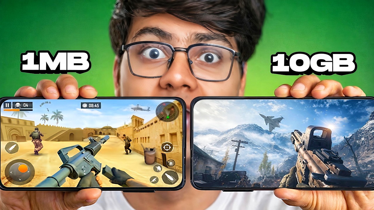 I Tried 1MB To 10GB FPS Shooting Games For Mobile - YouTube