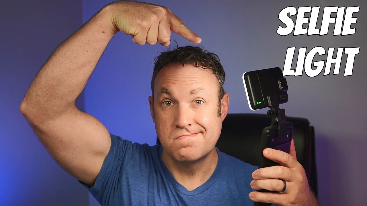 Perfect LED Selfie Light for a phone or camera or laptop webcam! - YouTube