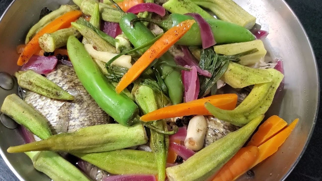 Pinaksiw Na Isda With Okra| Fish Stewed In Vinegar With Okra|Lady ...