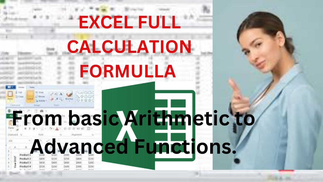 EXCEL CALCULATION FORMULLA | BASIC TO ADVANCE | EXCEL TUITORIAL FOR BEGINERS | EXCEL FOR ...
