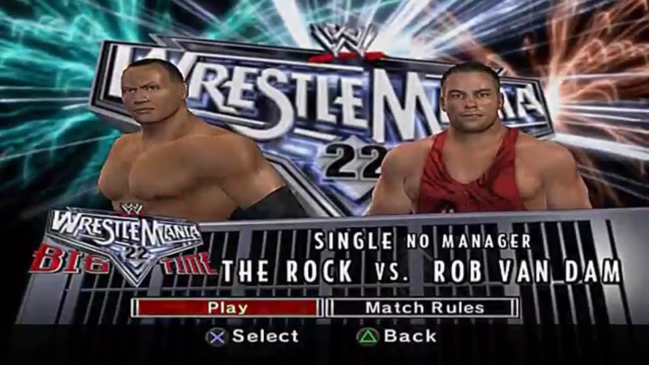 WWE Smackdown vs. Raw : 2007 | The Rock vs. Rob Van Dam | - YouTube