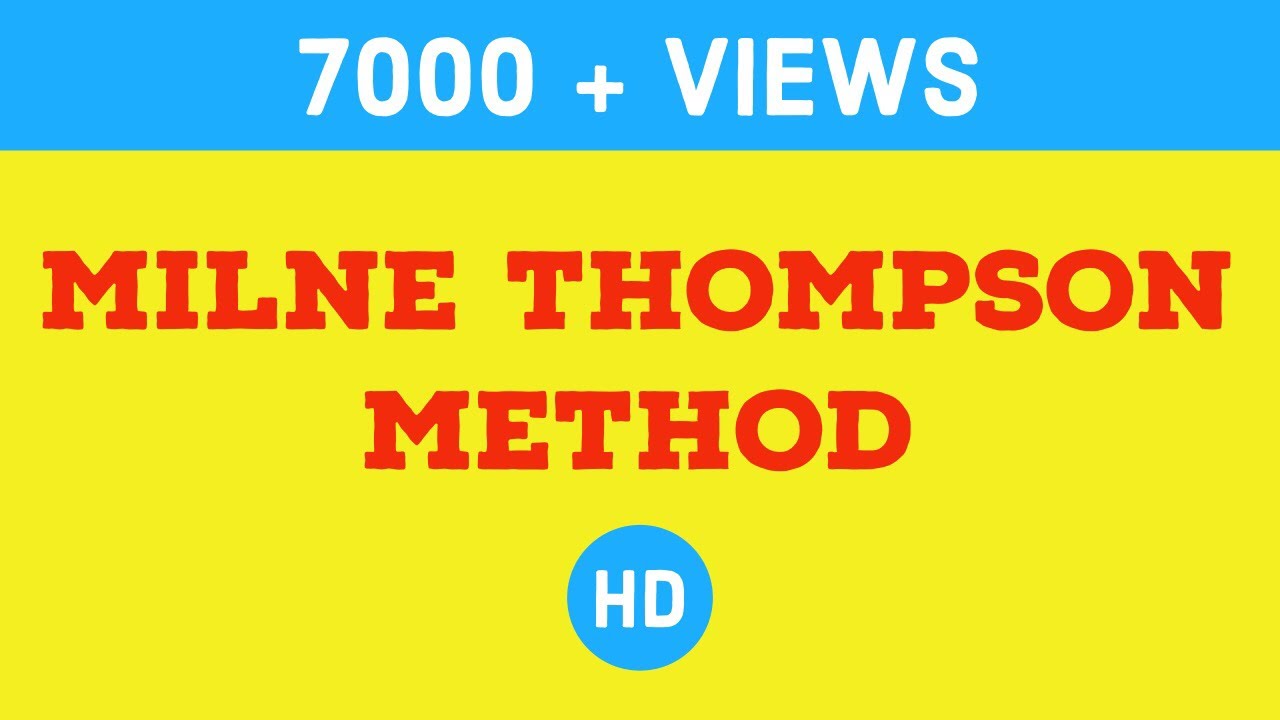 Milne Thompson Method Analytic Function Quickly 🔥 Youtube
