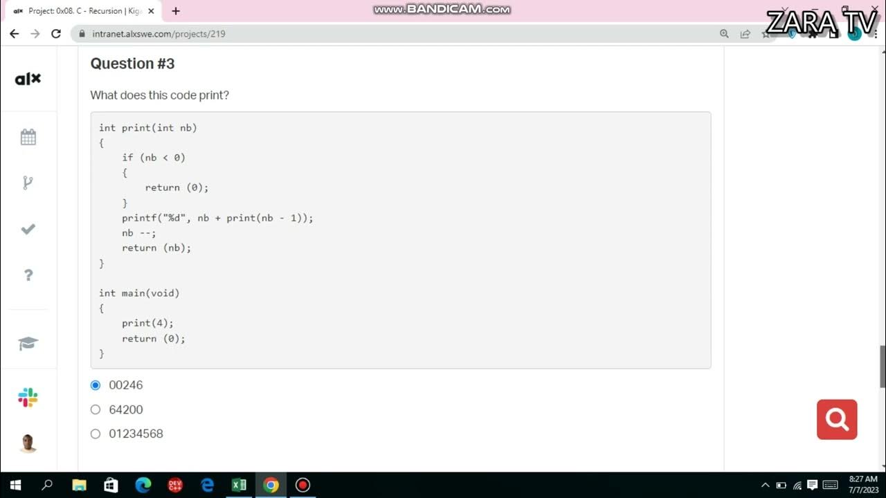 0x08 C Recursion Quiz And Answers Youtube
