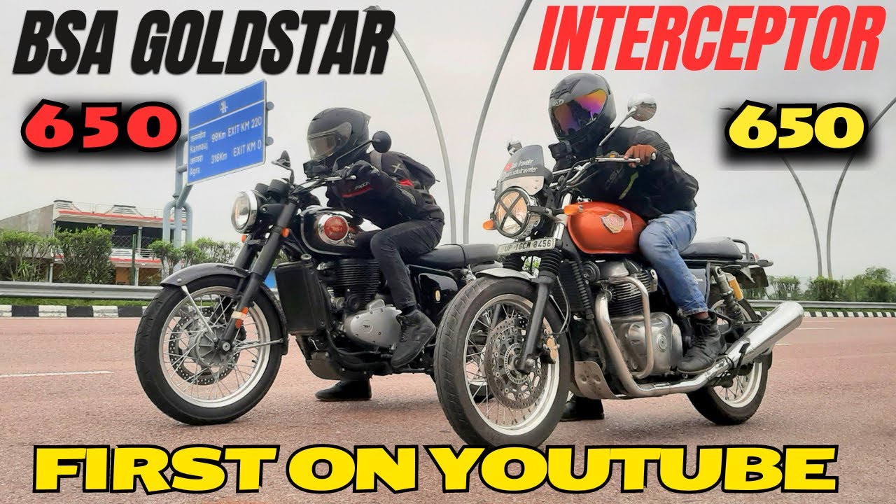 BSA Goldstar 650 vs Interceptor 650 Drag Race 🔥🔥 | First On YouTube ...
