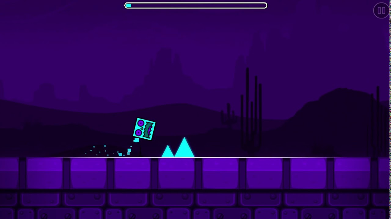 Press start level on geometry dash completed! - YouTube