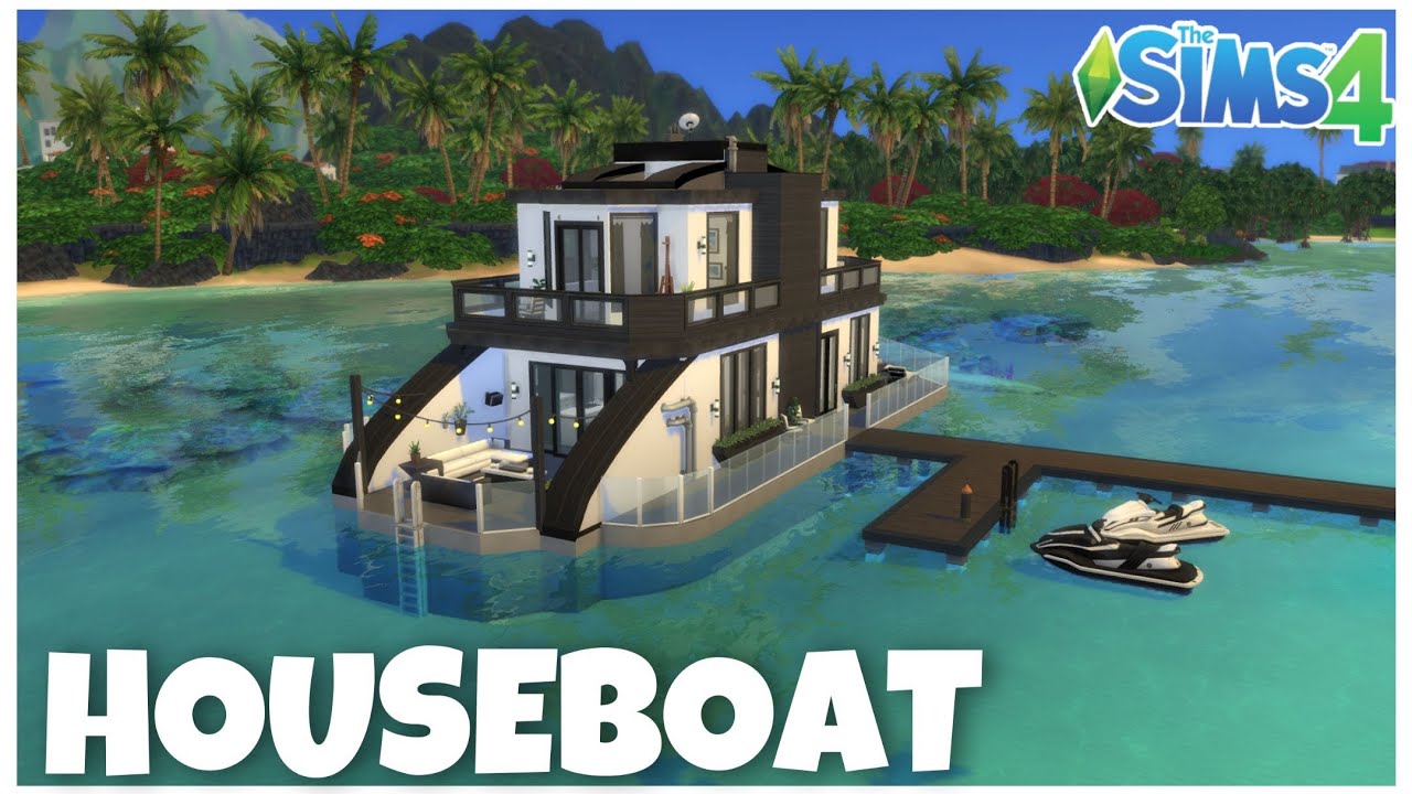 THE SIMS 4 | HOUSEBOAT SPEEDBUILD ♡ - YouTube