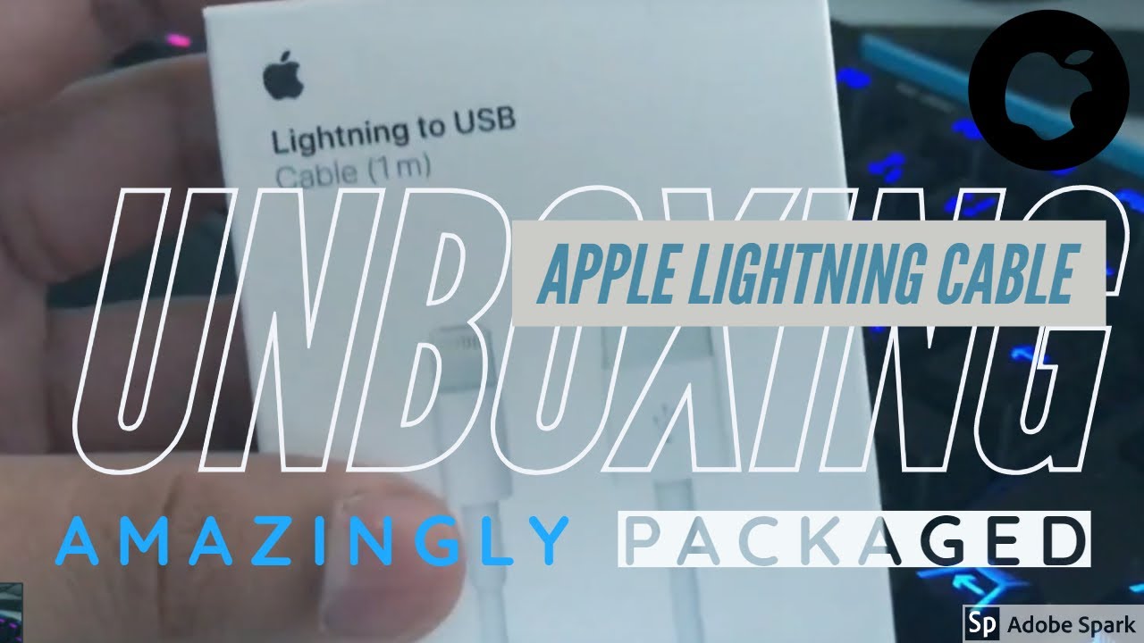 [ UNBOXING ] - Unboxing a very well-packaged Apple lightning cable ...