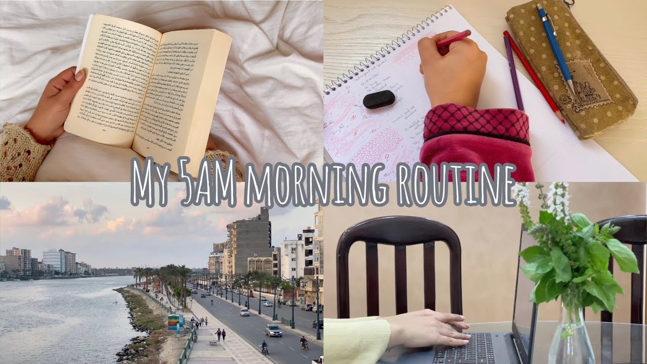 الإستيقاظ في الخامسة صباحًا ☀️ My 5am Morning Routine Youtube