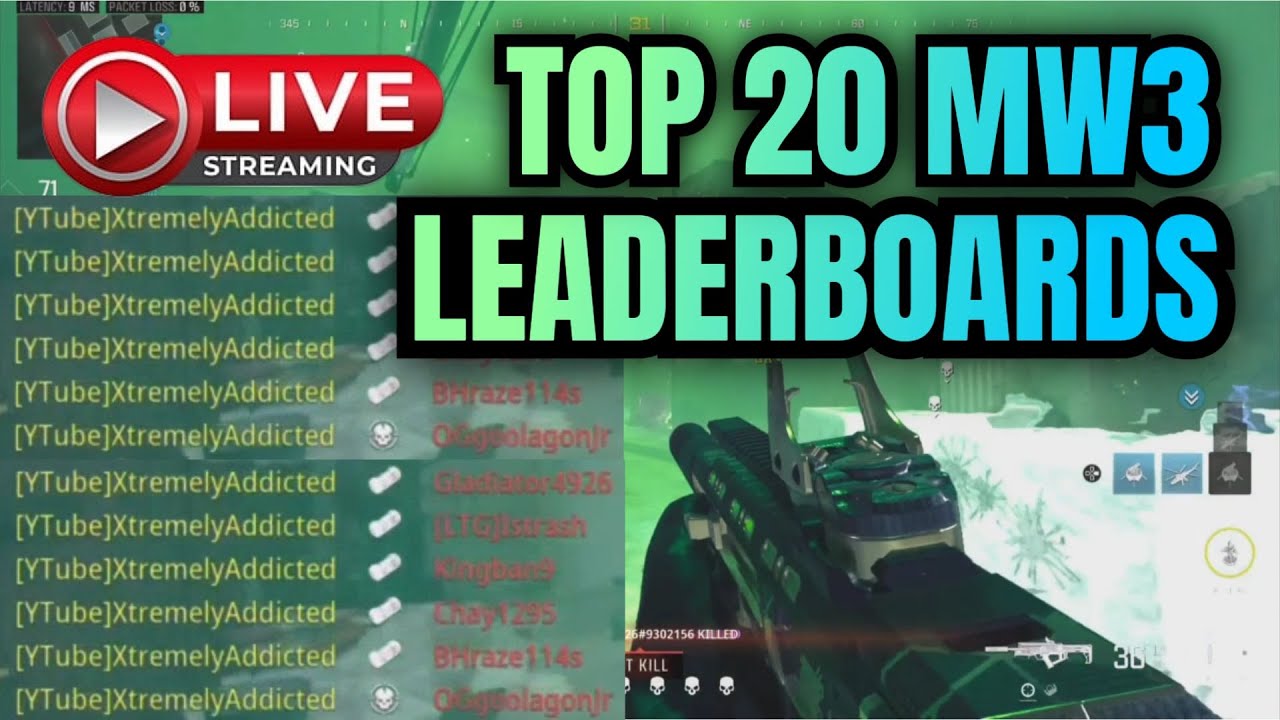 NUKES DAILY!! Top 20 on Call of Duty Modern Warfare MW3 Leaderboards ...